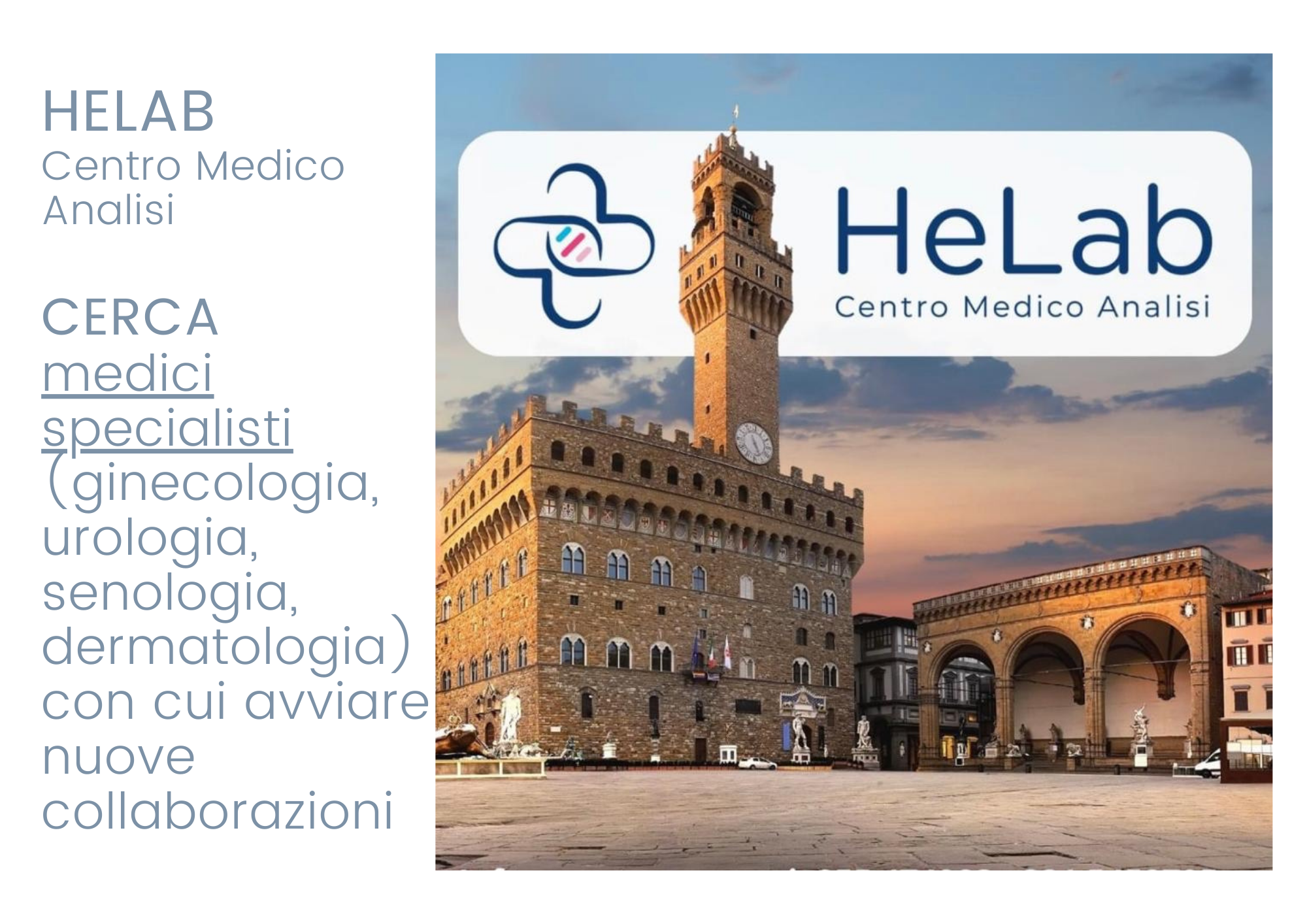 LAVORA CON NOI - HELAB Florence